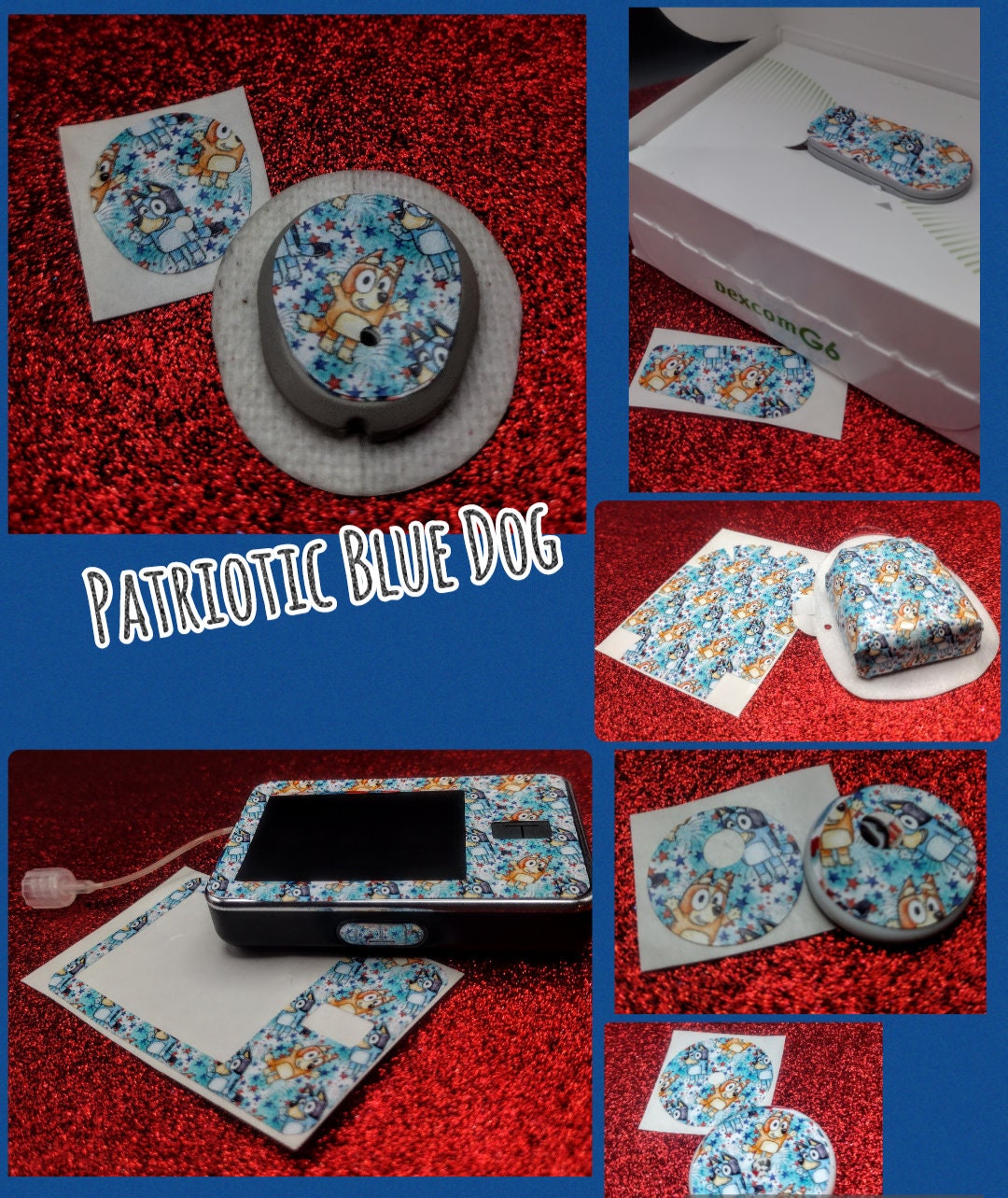 Patriotic "blue Dog" Pattern - Etsy