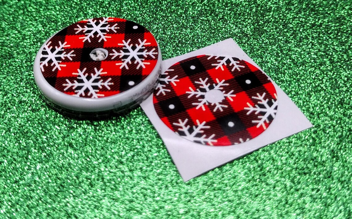 Red Plaid W/snowflakes Patch Pattern - Etsy
