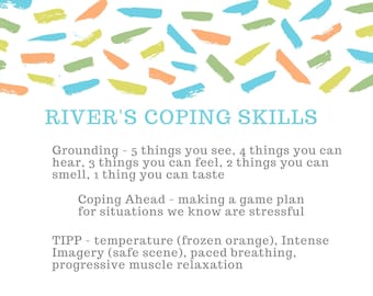 DBT, Coping Skills, Mental Health, Therapist, Habit Tracker, Anxiety ...