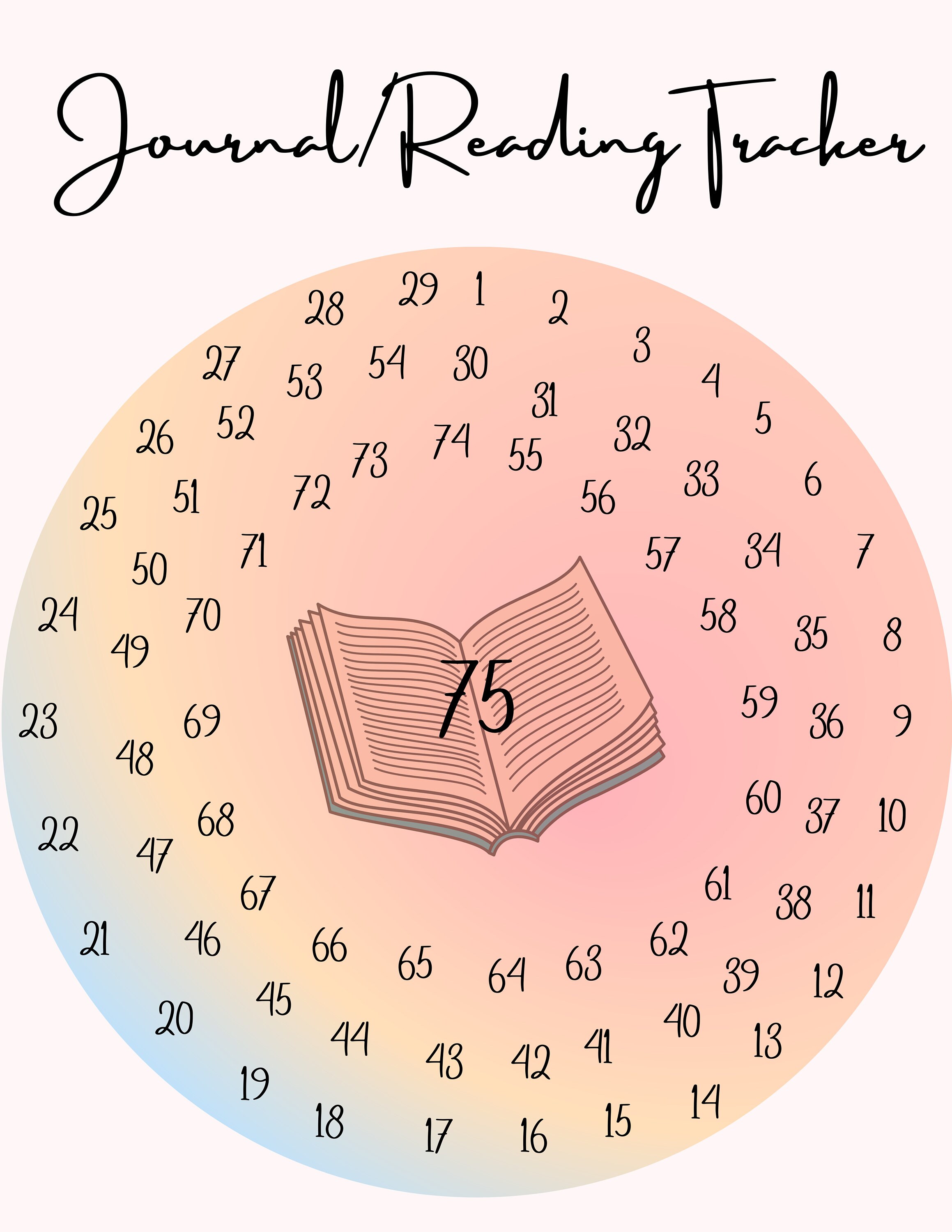 75 Day Soft, Habit Tracker, Weight Loss Tracker, Initiative Tracker ...