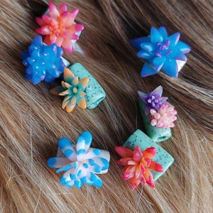 Succulent Beads for Dreadlocks / Colorful Plants for Braids, Dreadlocks ...