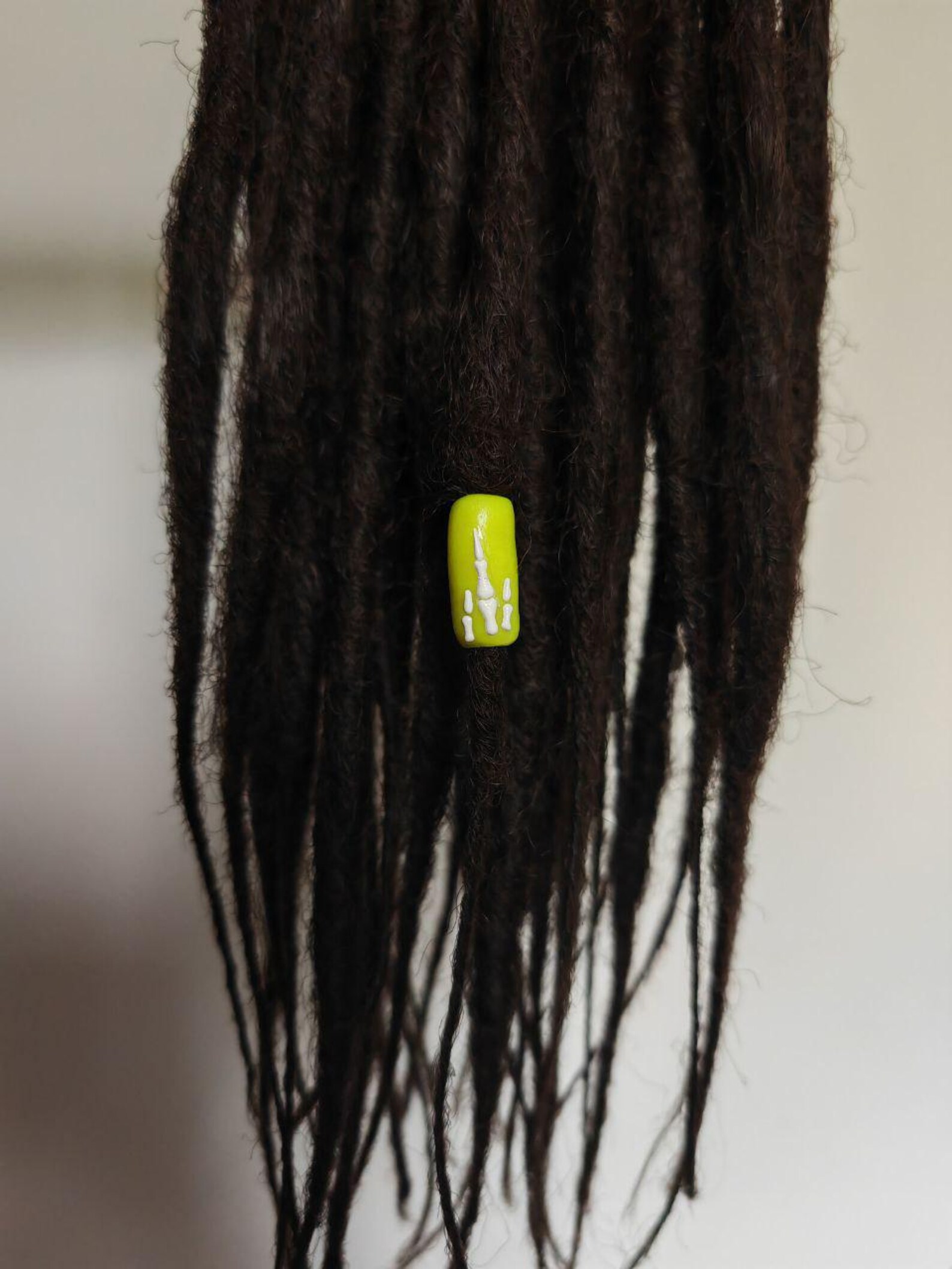 Set Skeleton Hand Dread Beads. Bones Decoration for Dreadlocks and ...
