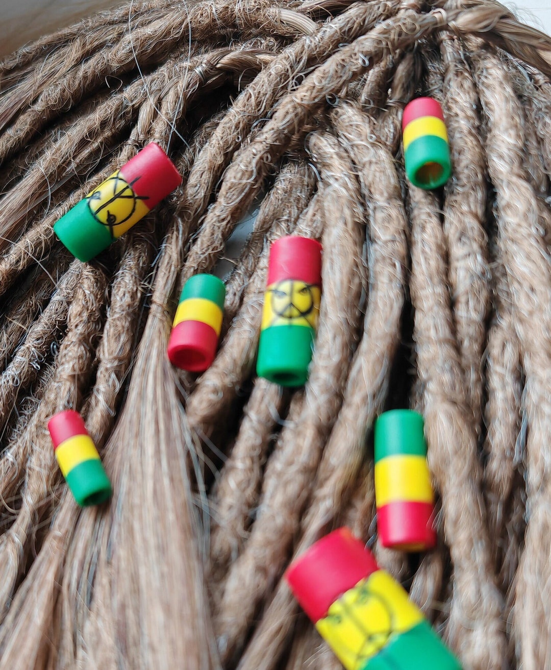 Rasta Beads for Dreadlocks and Braids / Pacific Sign Jewelry for Locks ...
