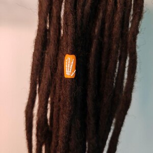 Set Skeleton Hand Dread Beads. Bones Decoration for Dreadlocks and ...