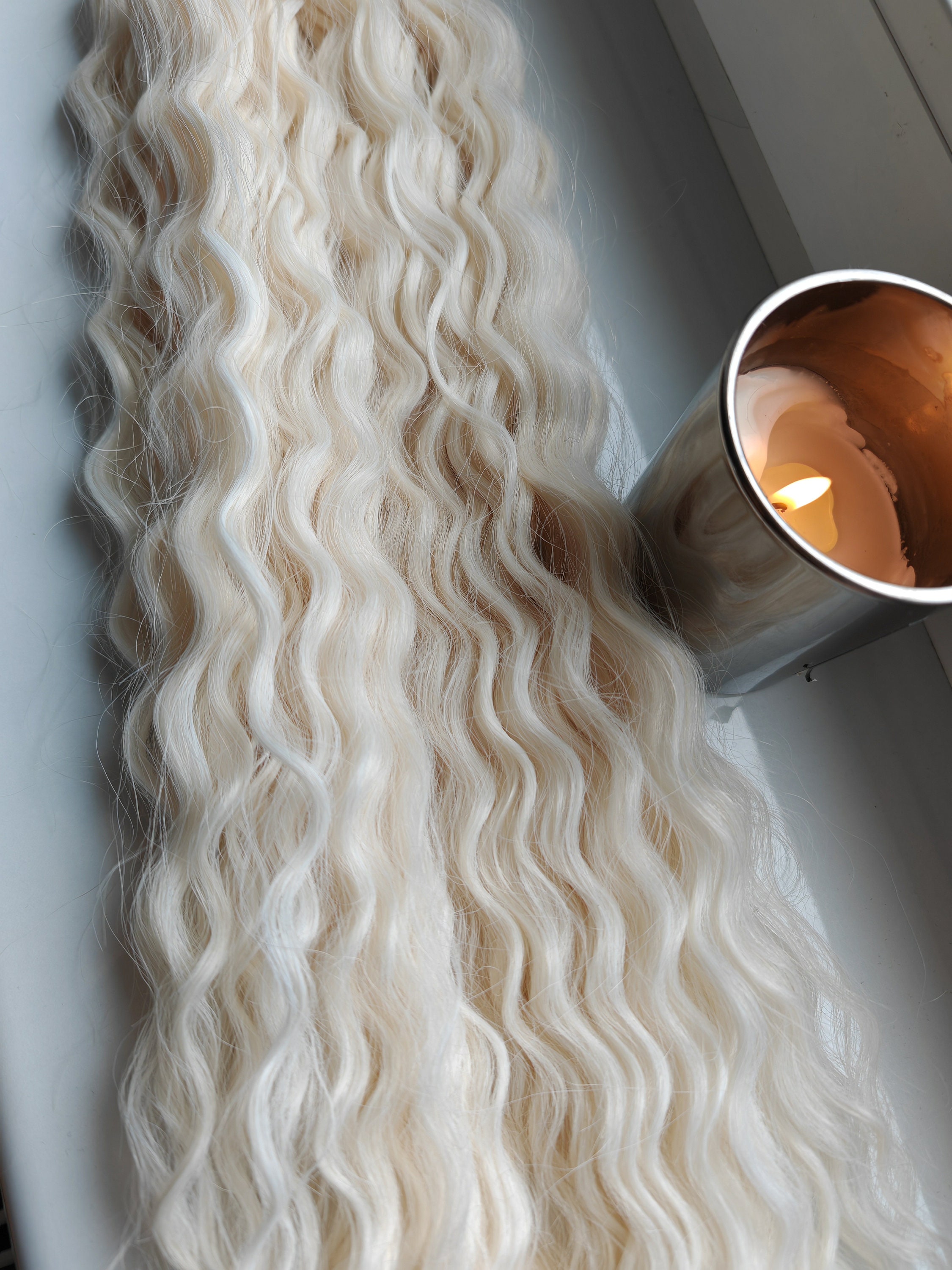 Curls Curl Natural Shades High Volume Dreadlock Blond Colors. 55 Cm (21 ...
