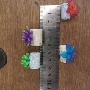 Succulent Beads for Dreadlocks / Colorful Plants for Braids, Dreadlocks ...