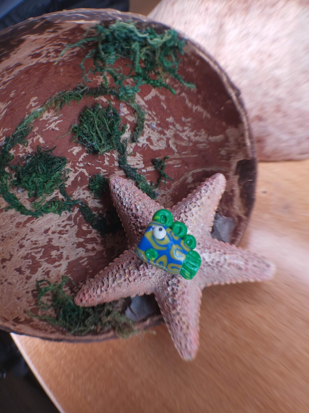 Fish-shaped Dreads Bead-a Unique Accessory!the Blue Body With Yellow ...