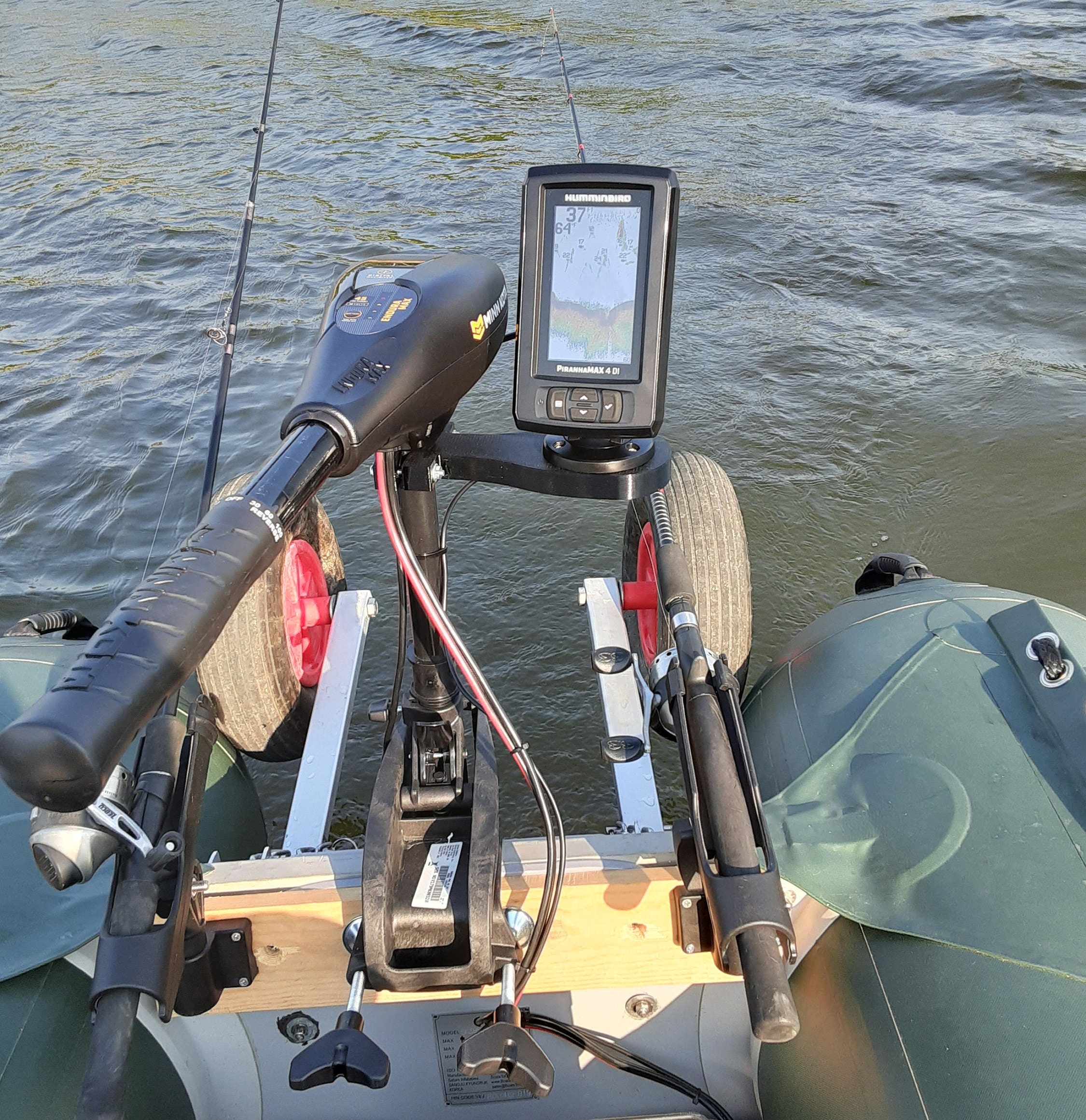 Troll & Find Black and Yellow Side Mount Only for Humminbird, Garmin ...
