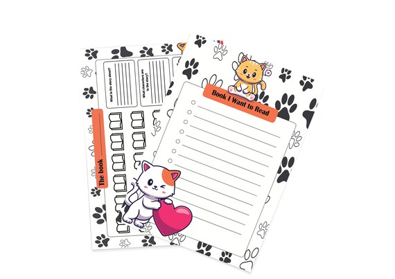 Book List Printable Printable Book List Blank Book List | Etsy