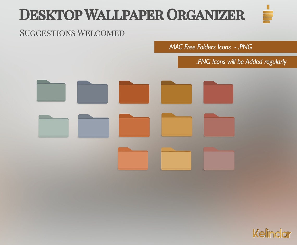 Desktop Wallpaper Organizer Dark Mode With Calendar for - Etsy UK