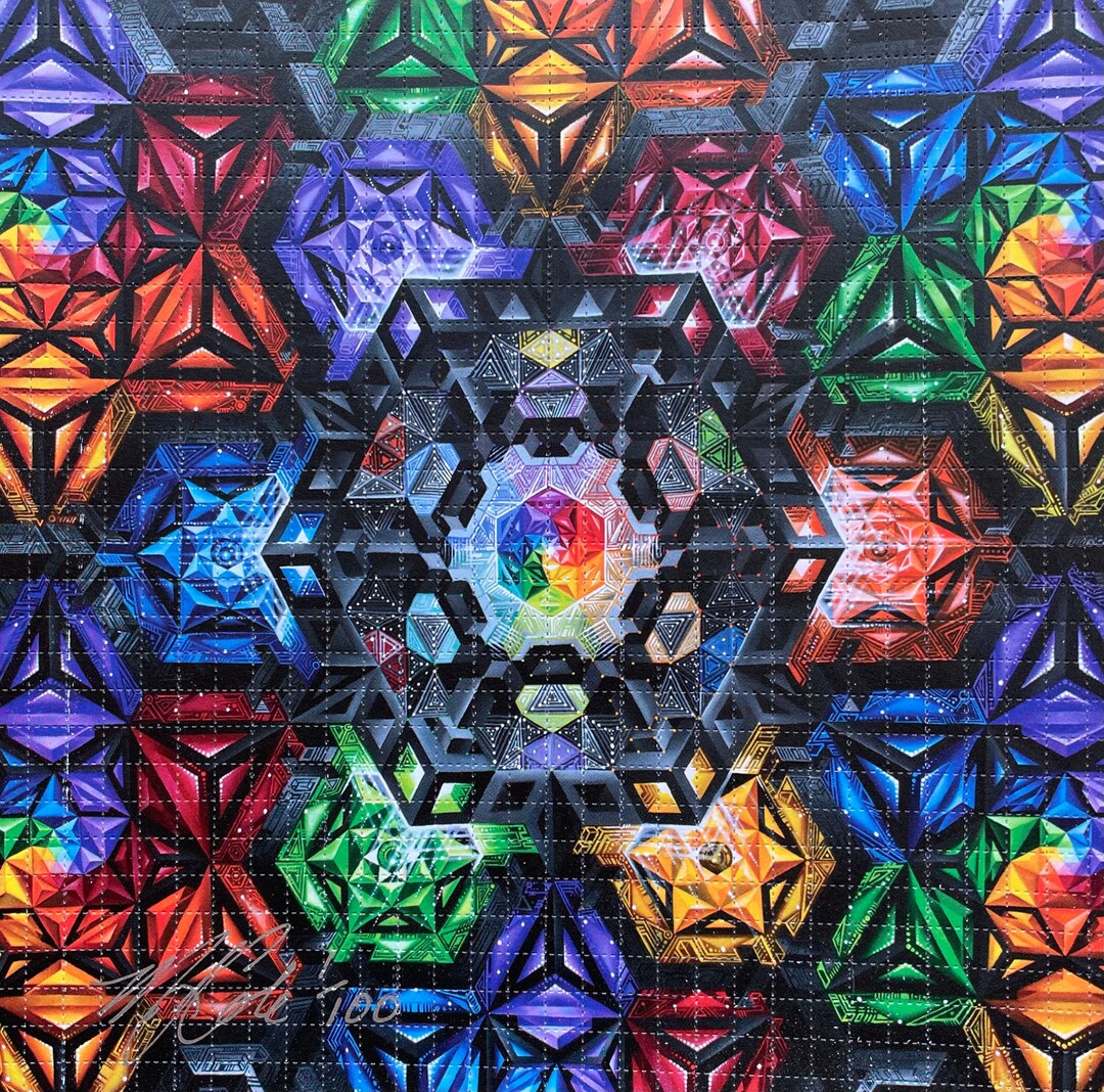 Prismatica Blotter Art by Mechmaster Mike Aka Mike Cole - Etsy