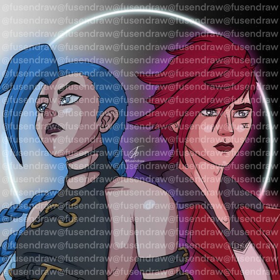 Jinx and Vi but It's Pnl's Album Cover | Etsy