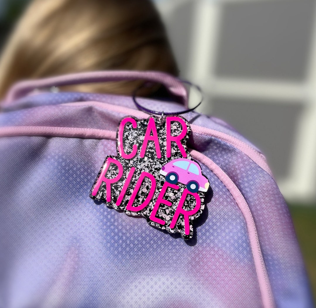 Backpack Tags-car Rider-bus Rider-walker - Etsy