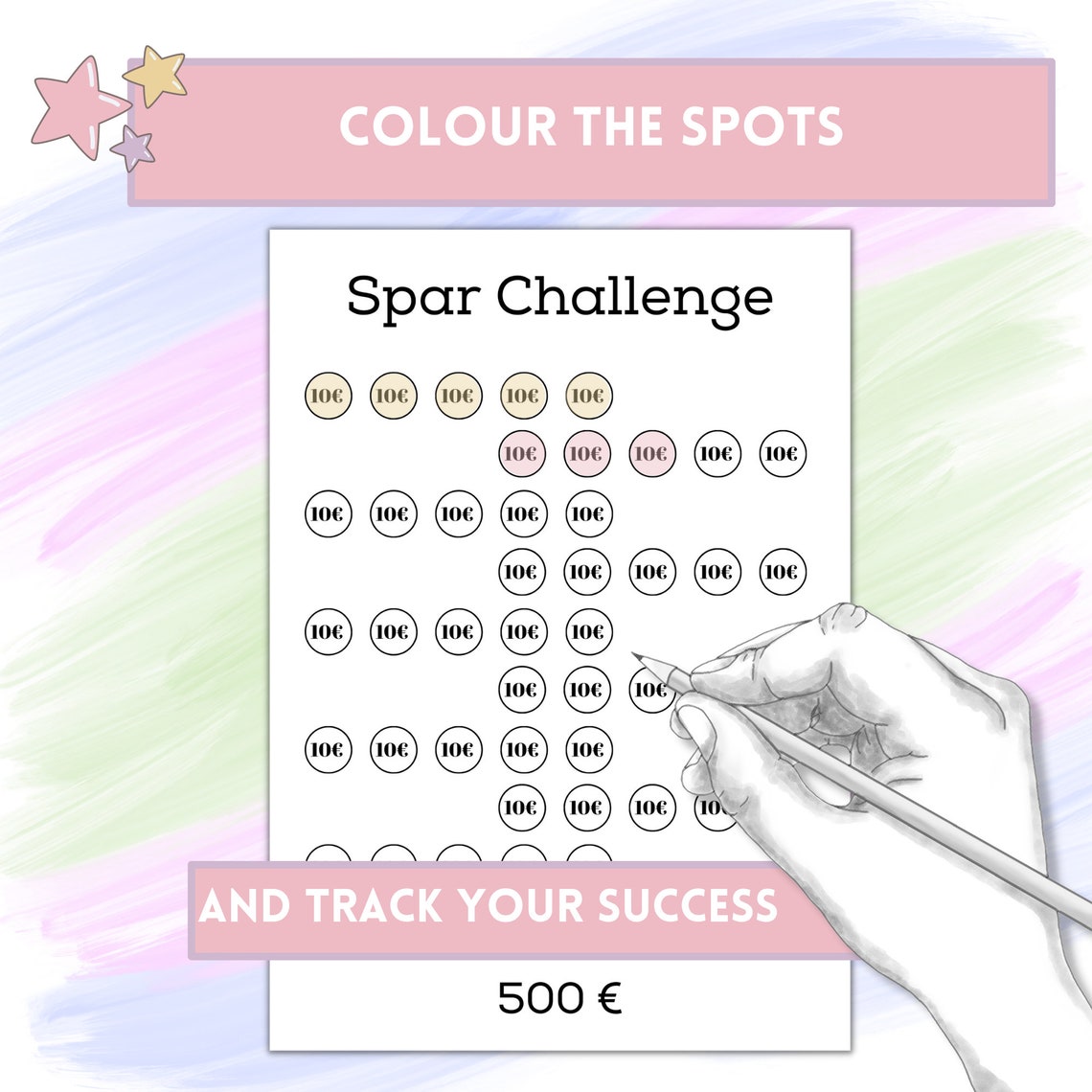 Spar Challenge Tracker, 50 Schritte Challenge, Spardose,Spar Tracker ...