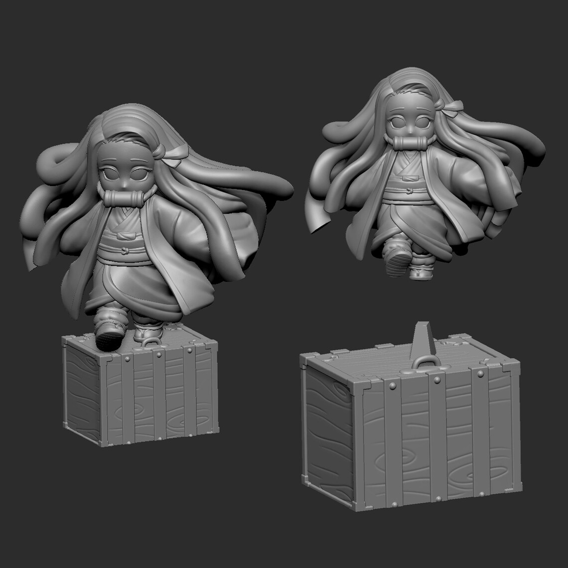 STL File Anime Character 3D Model | Etsy Canada