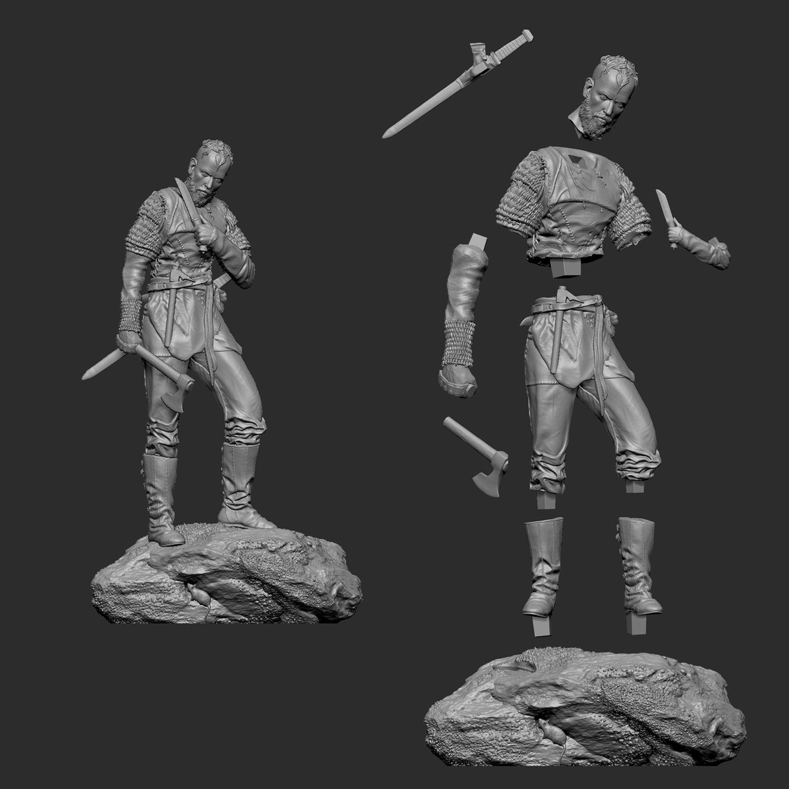 STL File Floki Vikings 3D Model Etsy Canada