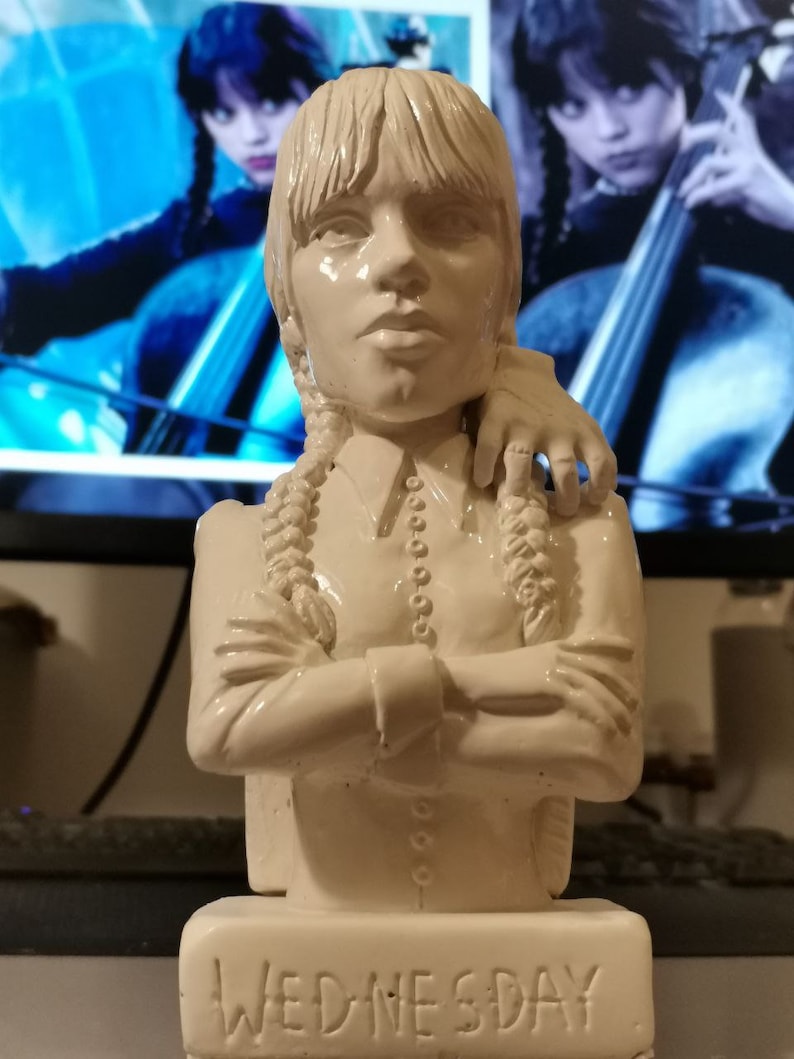 Wednesday Addams Sculpture Pencil Holder Ceramic Homemade New - Etsy