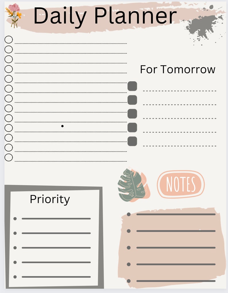 Planner Template Weekly and Daily - Etsy
