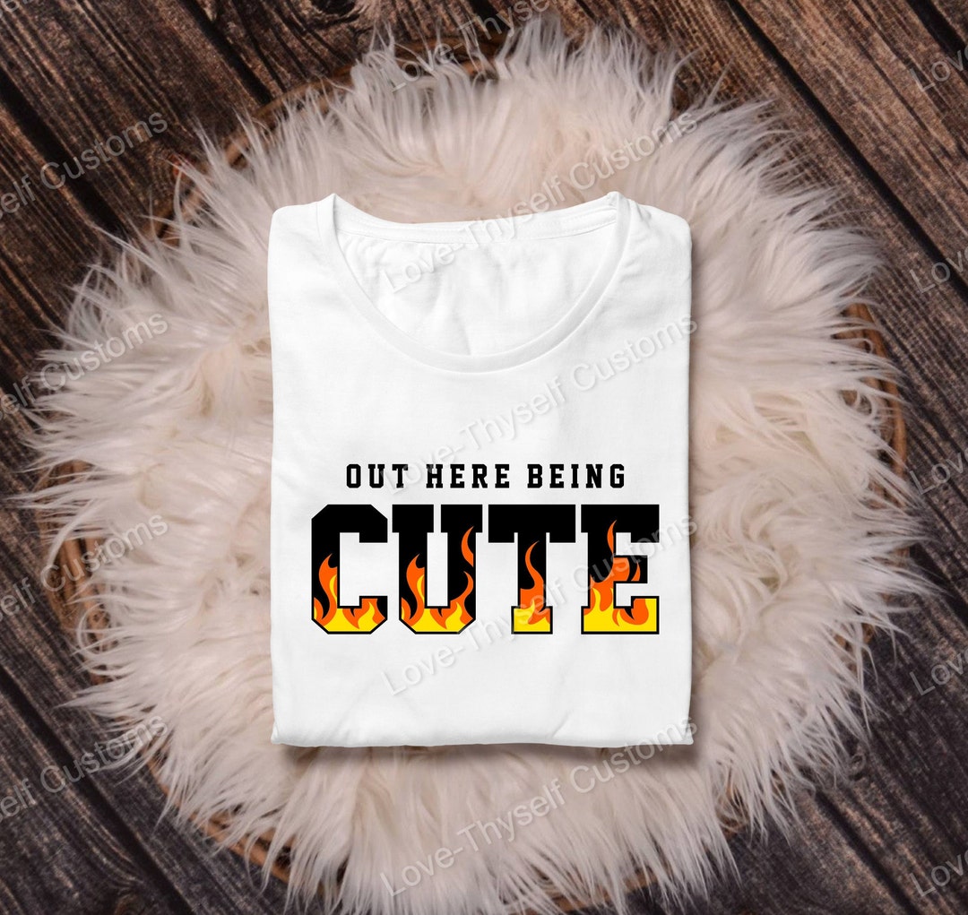 Out Here Being Cute T-shirt - Etsy