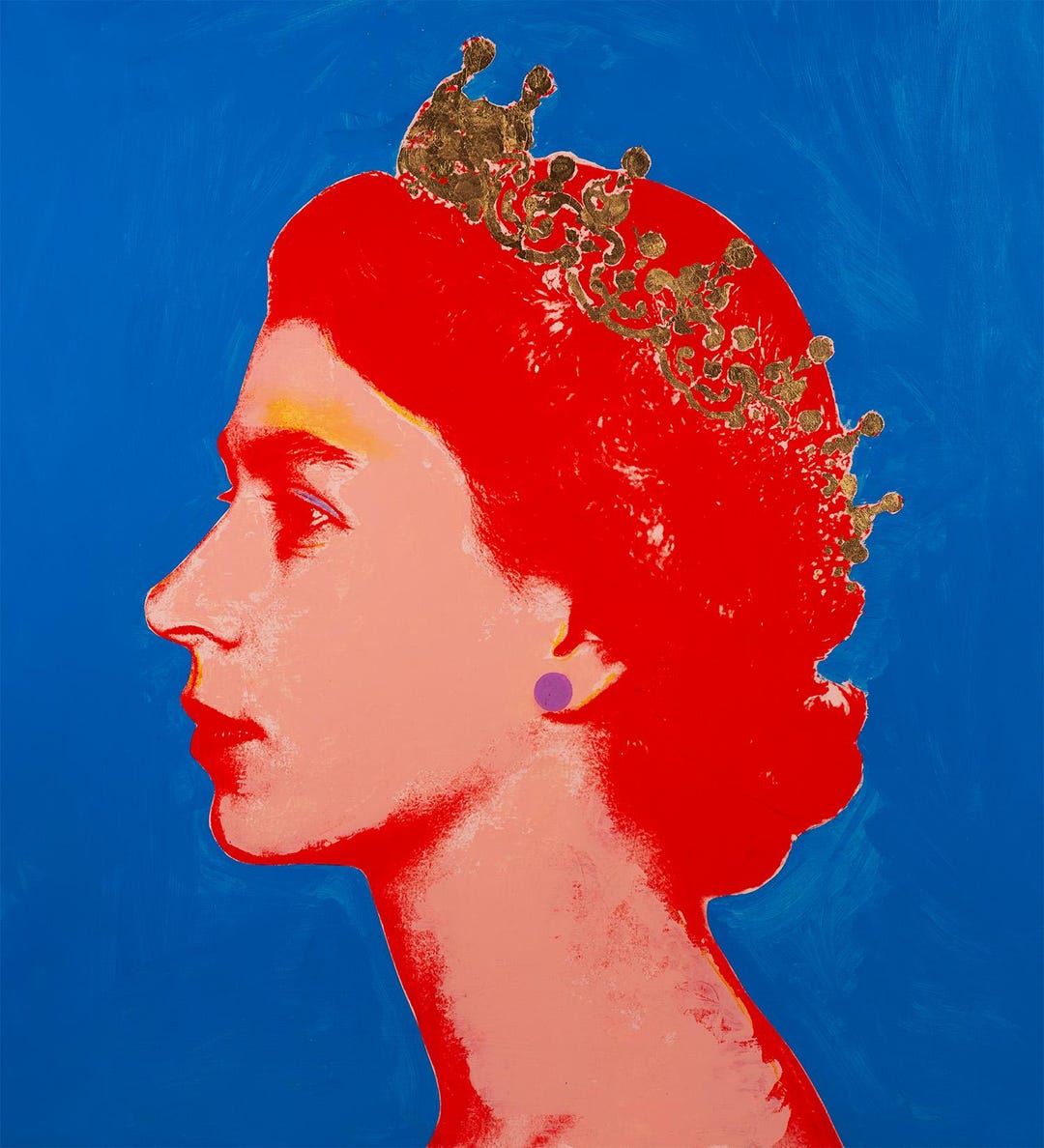 Queen Elizabeth II Fine Art Print Contemporary Impressionist Portrait ...