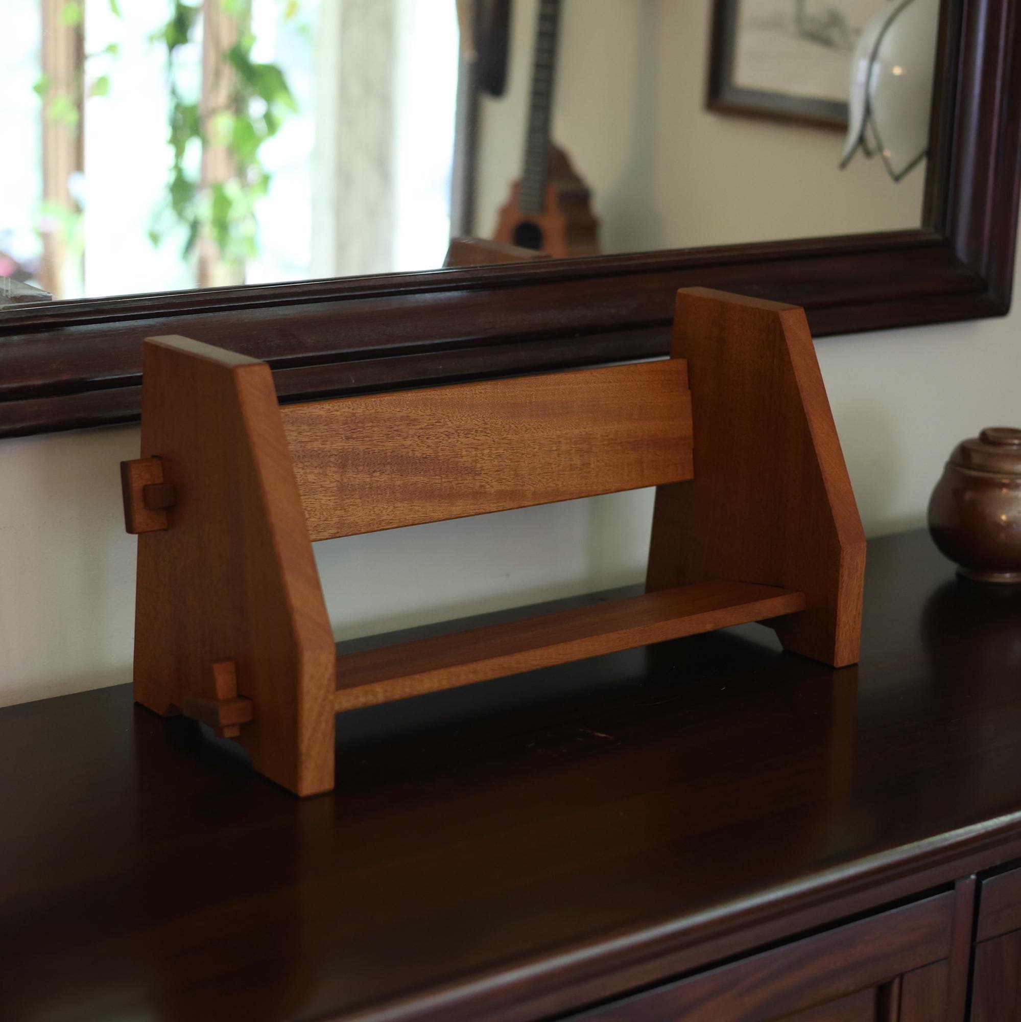 Solid Hardwood Desktop Bookshelf Display - Etsy