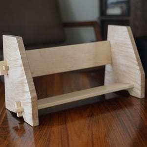 Solid Hardwood Desktop Bookshelf Display - Etsy