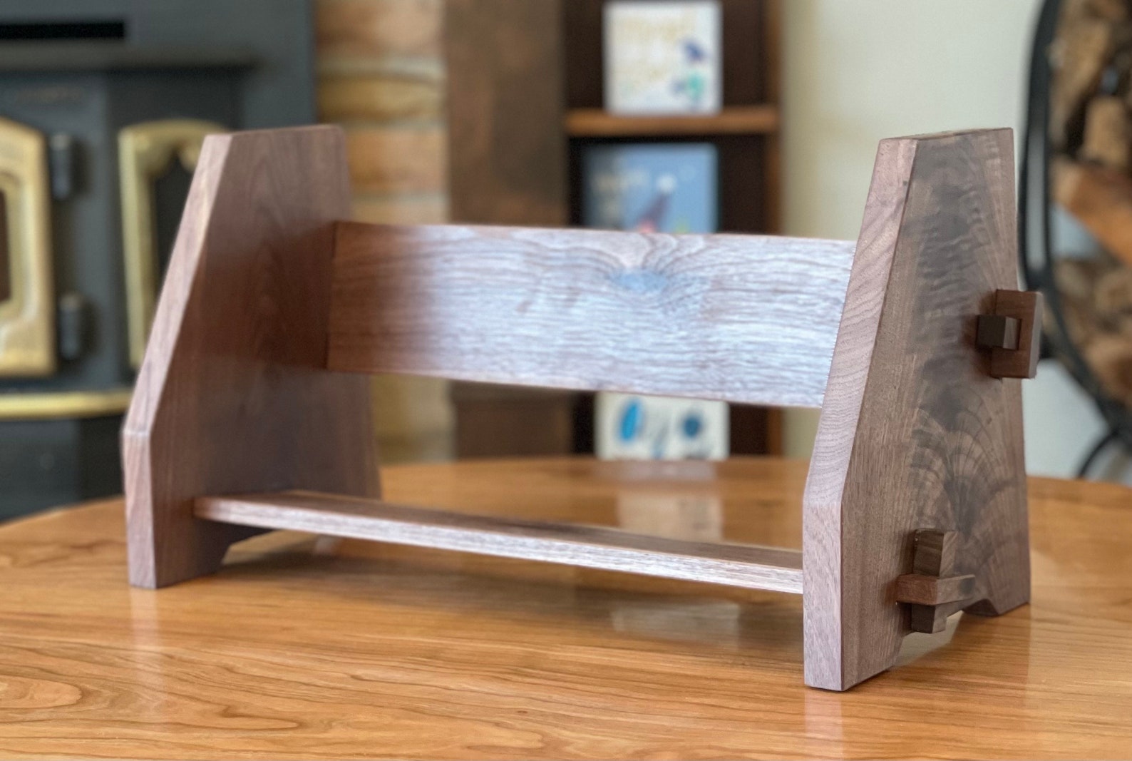 Solid Hardwood Desktop Bookshelf Display - Etsy