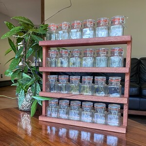 Deluxe Spice Rack (includes 24 Glass Jars) - Etsy
