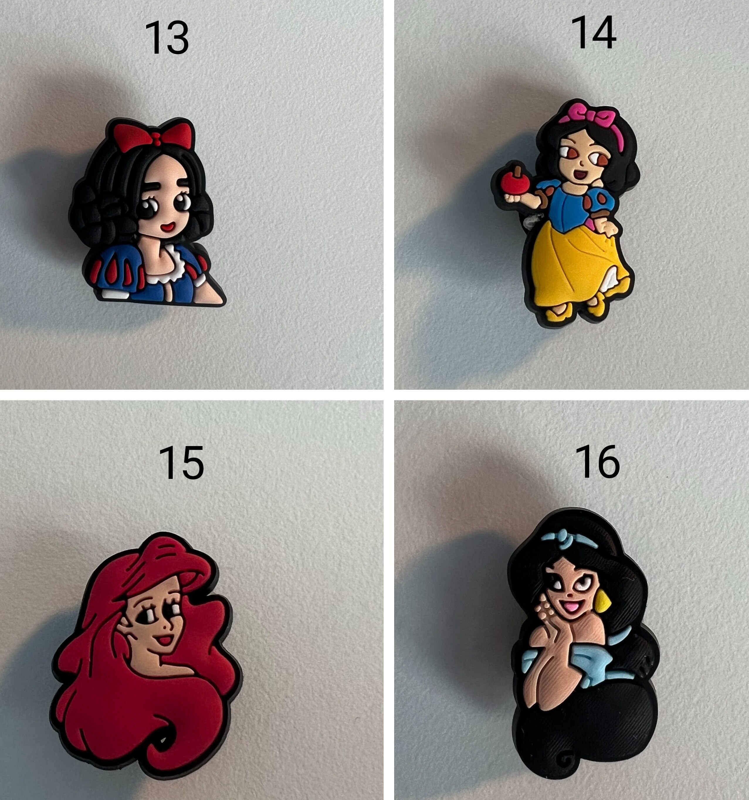 Disney Princesses Shoe Charms - Etsy