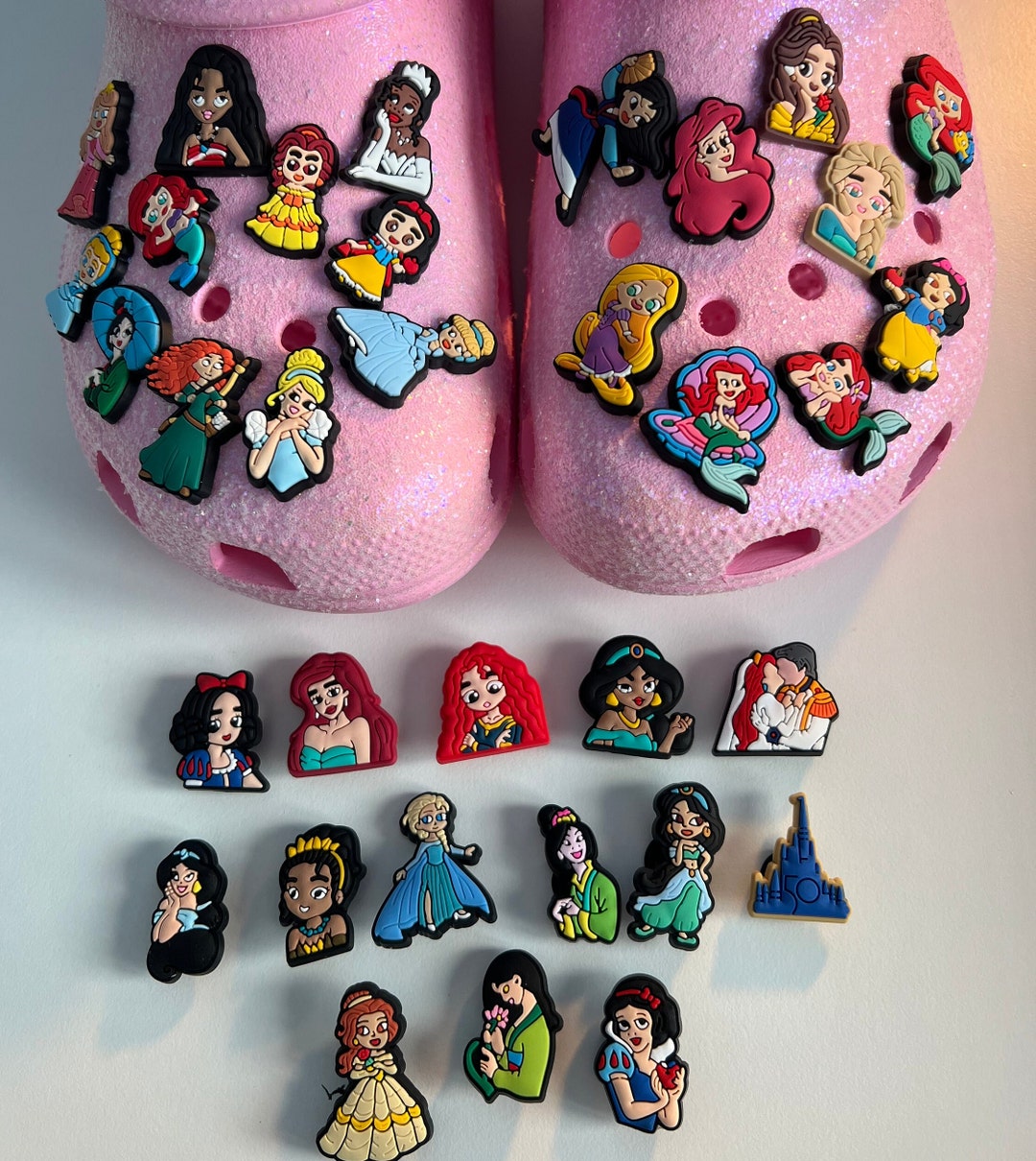 Disney Princesses Shoe Charms - Etsy
