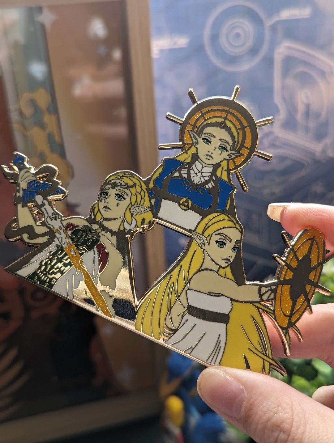 Triple Zelda Pin - Etsy