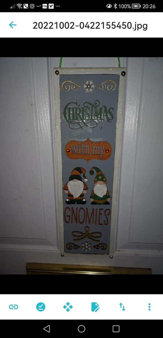 Christmas With My Gnomies Hanging Sign - Etsy UK