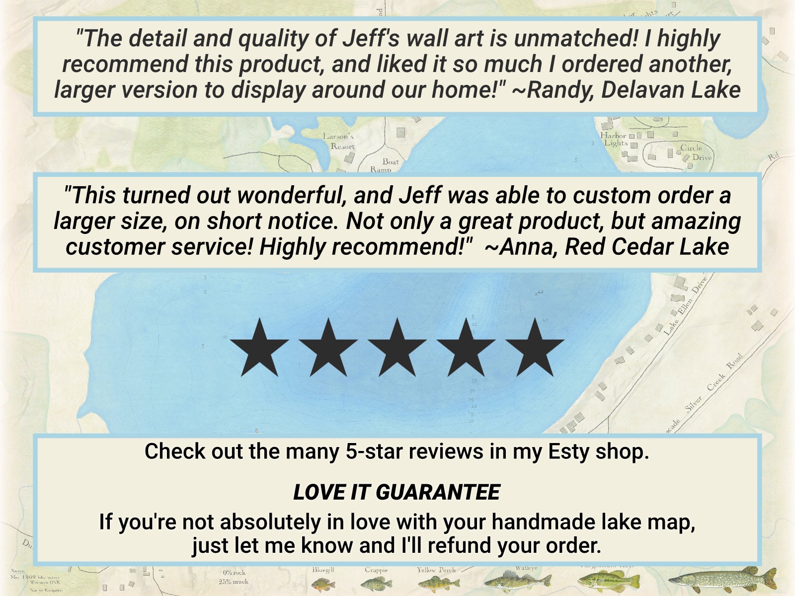 Little Saint Germain Wisconsin Map. Beautiful Wall Art With Detailed ...