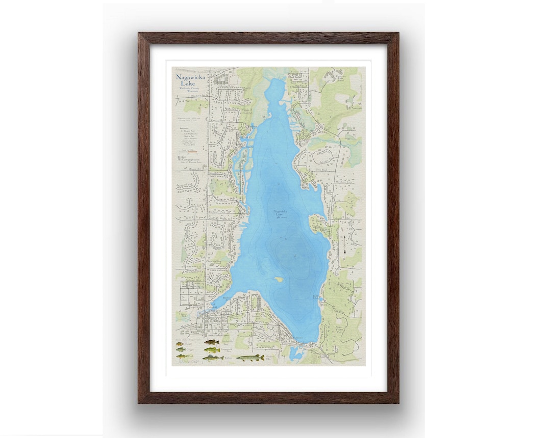 Nagawicka Lake | Waukesha | Delafield | Nashotah | Wisconsin | Vintage ...