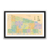 3D Three Lakes Chain Wall Map - Etsy