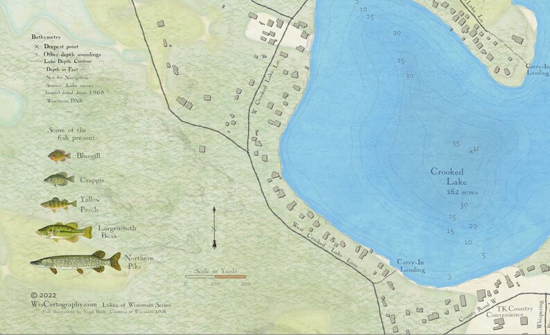 Crooked Lake | Gilkey Lake | Bass Lake | Oconto County | Wisconsin ...