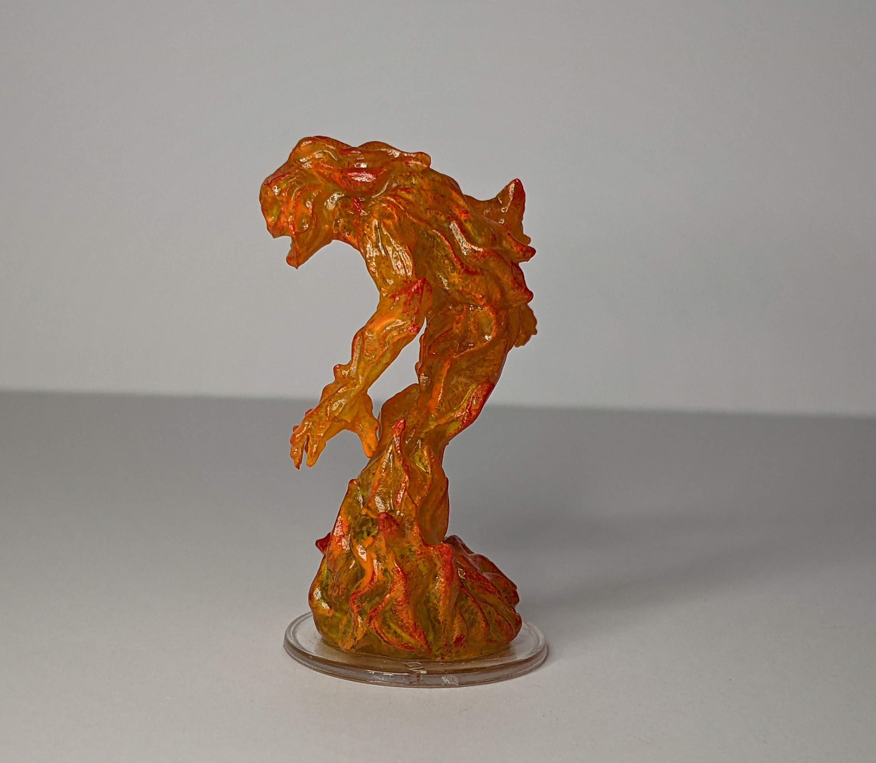 Medium Fire Elemental Miniature Painted Dungeons & Dragons - Etsy