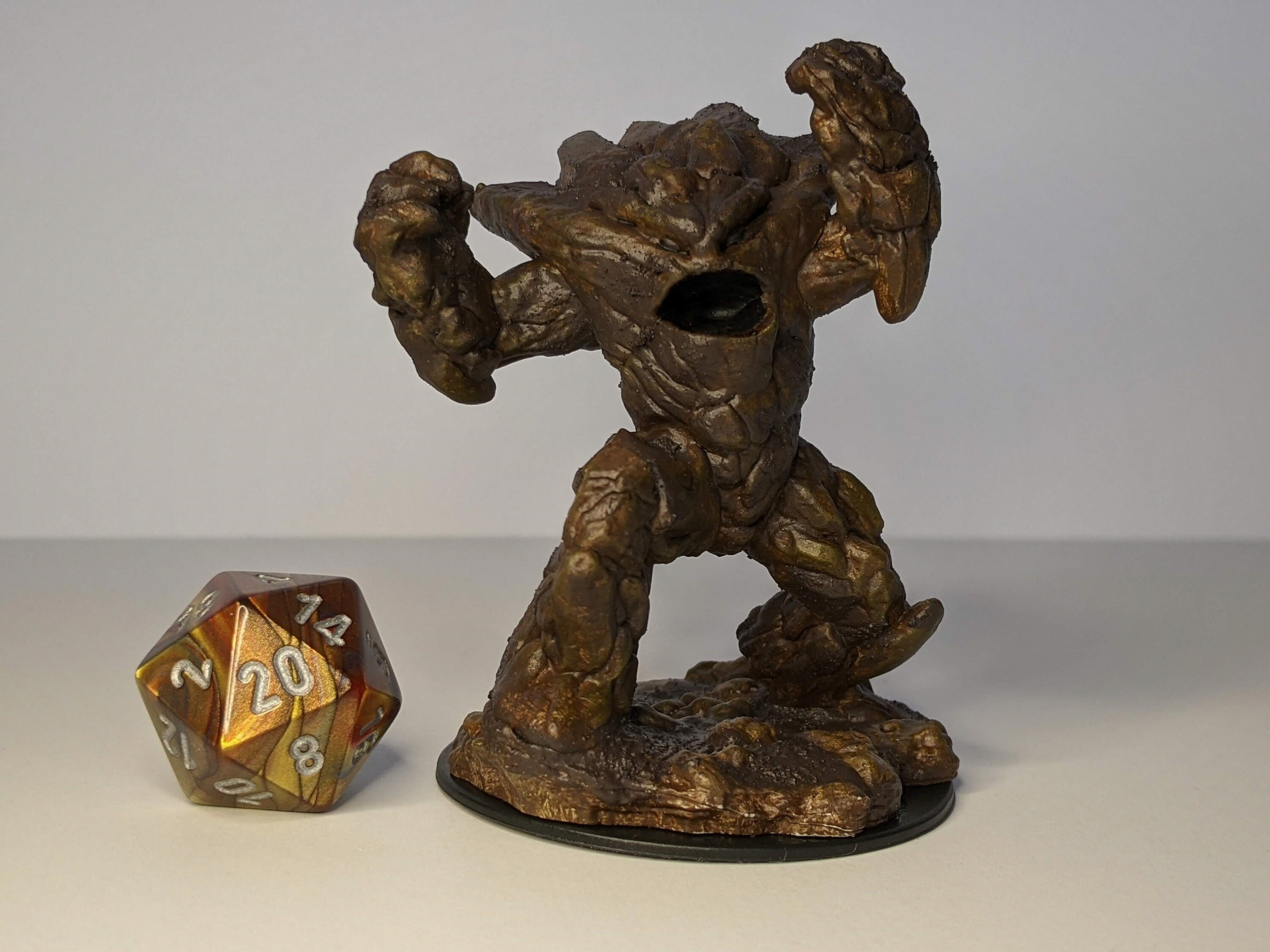 Earth Elemental Miniature Painted Dungeons & Dragons - Etsy