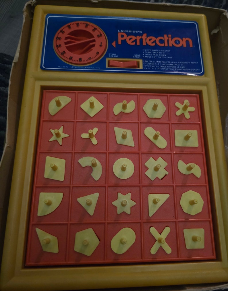 1975 Vintage Perfection Board Game - Etsy