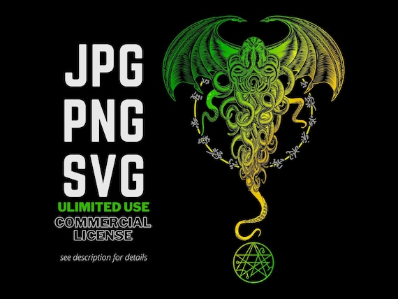 The Call Cthulhu SVG PNG JPG Cthulhu Digital Download - Etsy