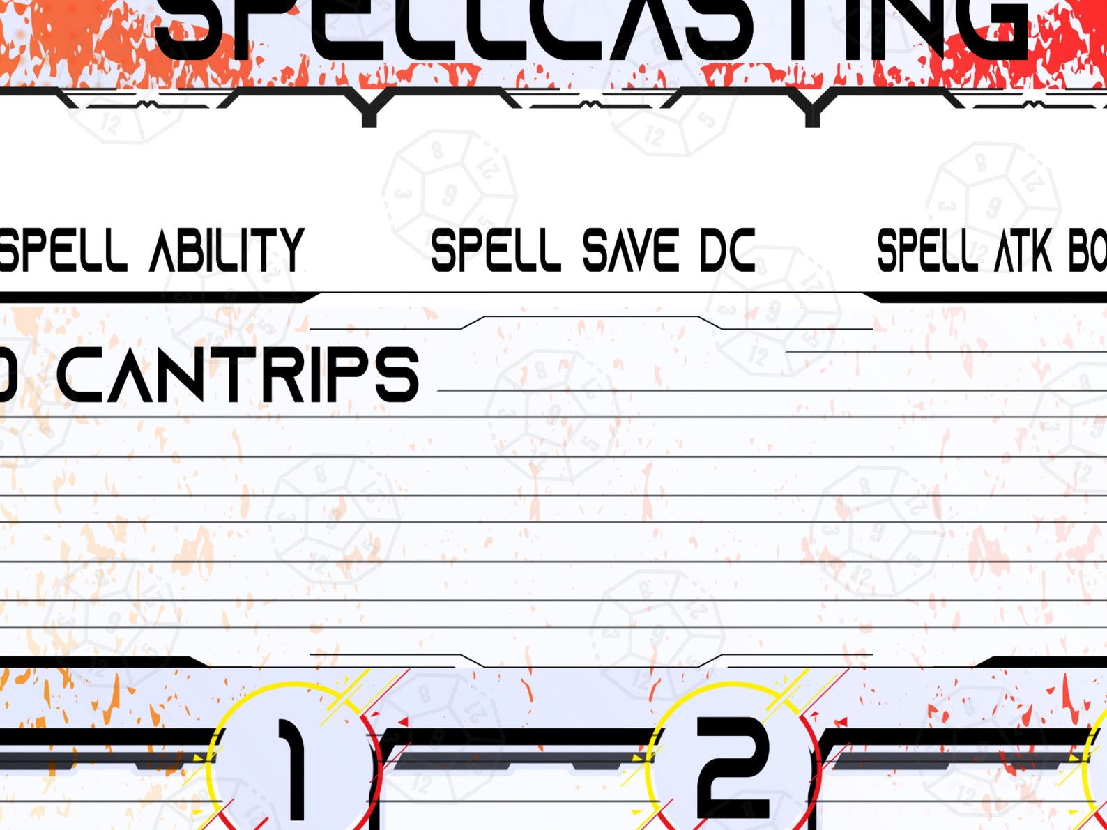 Dnd Character Sheet Pack Starfighter Pilot Themed Dnd5e Insert ...