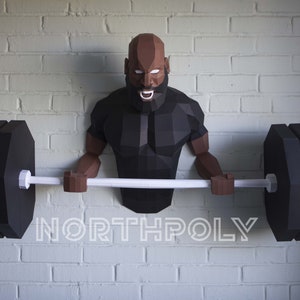Bicep Curls CT Fletcher Gurko Studio Pepakura Lowpoly Low - Etsy