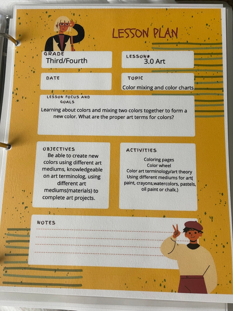 Third and Fourth Grade Learning Guide - Etsy