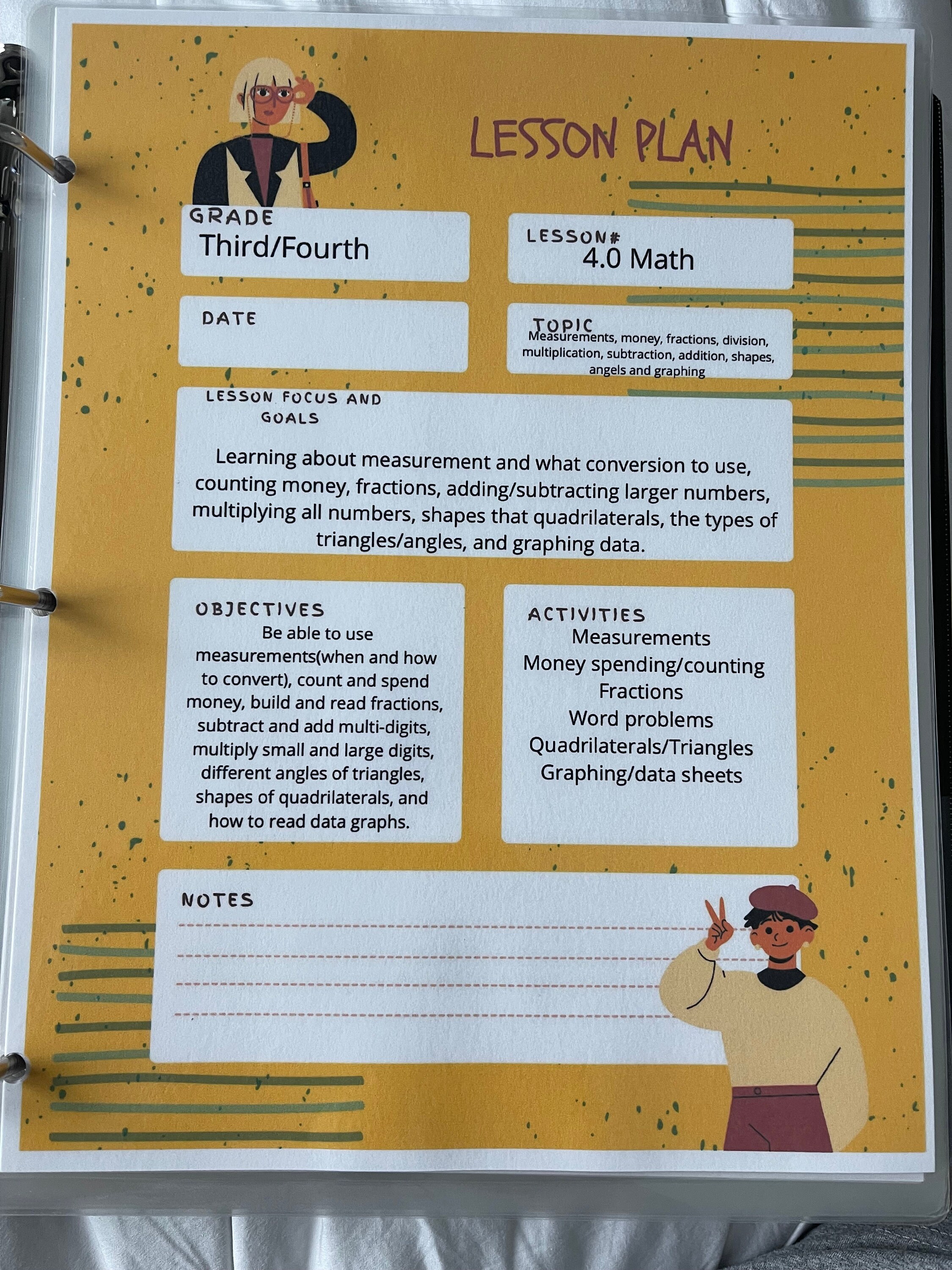 Third and Fourth Grade Learning Guide - Etsy