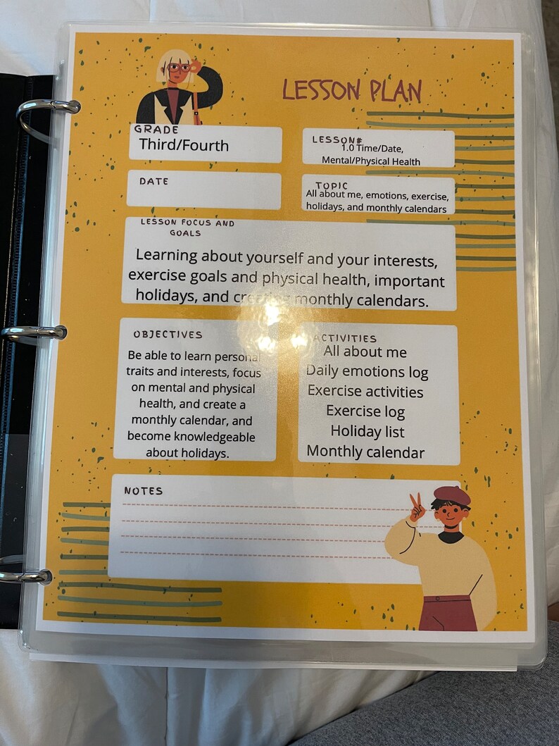 Third and Fourth Grade Learning Guide - Etsy