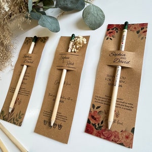 Personalized Placeholder,custom Seed Pencil Thank You Gifts, Plantable ...