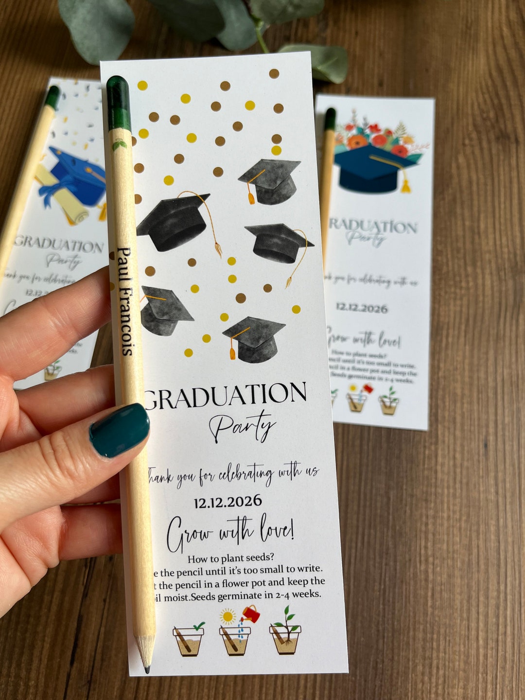 Personalized Congratulations Gifts – Eco-friendly Seed Pencils - Etsy