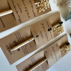 Personalized Placeholder,custom Seed Pencil Thank You Gifts, Plantable ...