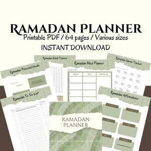 Ramadan Planner Printable, Ramadan Journal, Undated, Instant Download ...