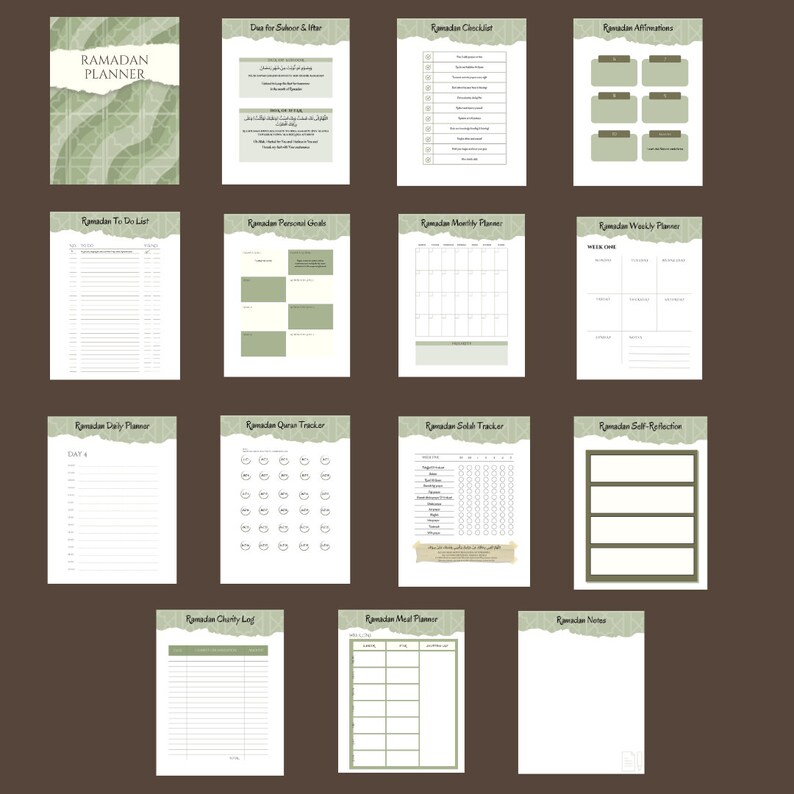 Ramadan Planner Printable, Ramadan Journal, Undated, Instant Download ...